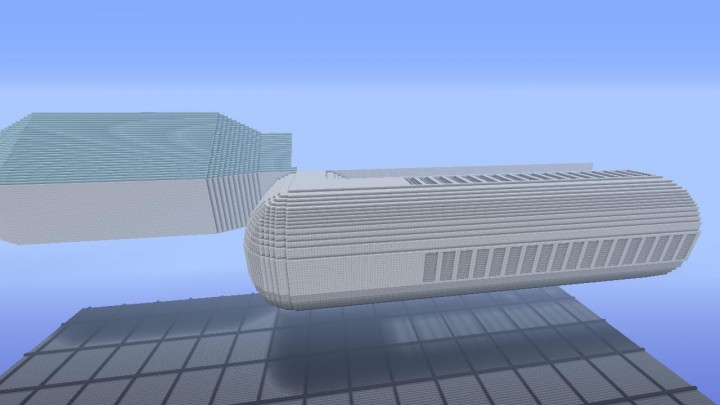 Mega build Spaceship City Minecraft Map