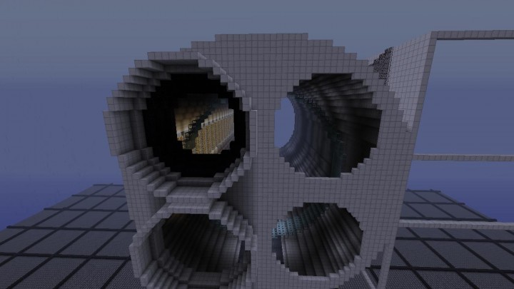 Mega build Spaceship City Minecraft Map