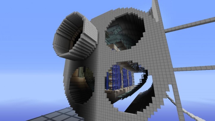 Mega build Spaceship City Minecraft Map