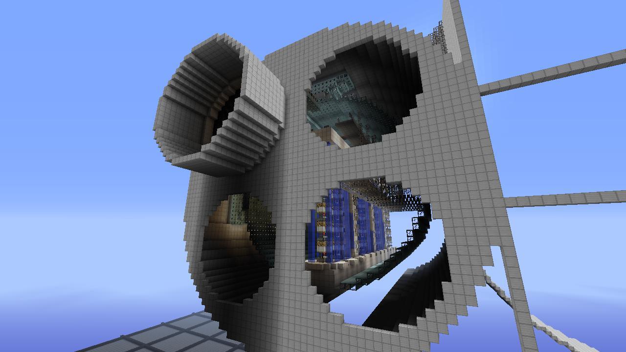 Mega build Spaceship City Minecraft Map