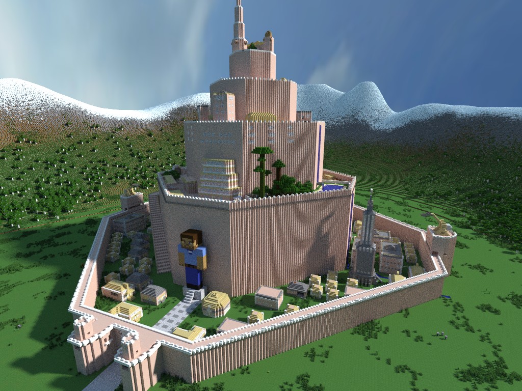 White Kingdom (white castle) Minecraft Map