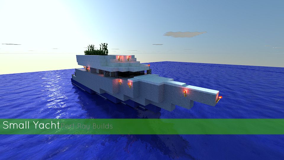 Port Ray Builds | Small Yacht | First Yacht! Minecraft Map