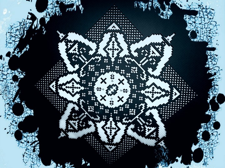 Black and white Minecraft Map