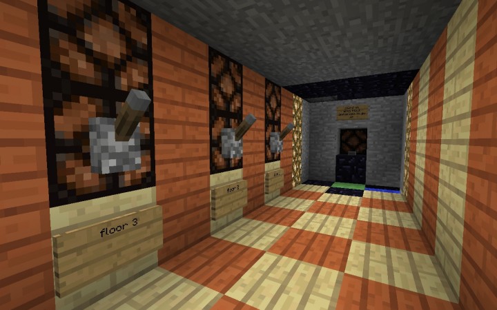 Slime Block Elevator Minecraft Map