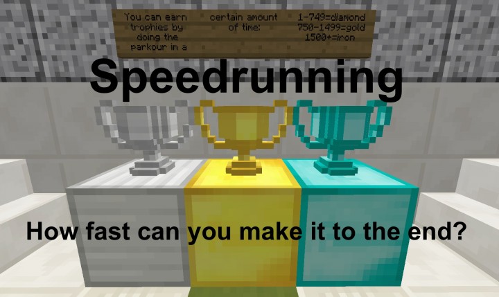 Speedrun map with time tracker - How fast can you complete the parkour ...