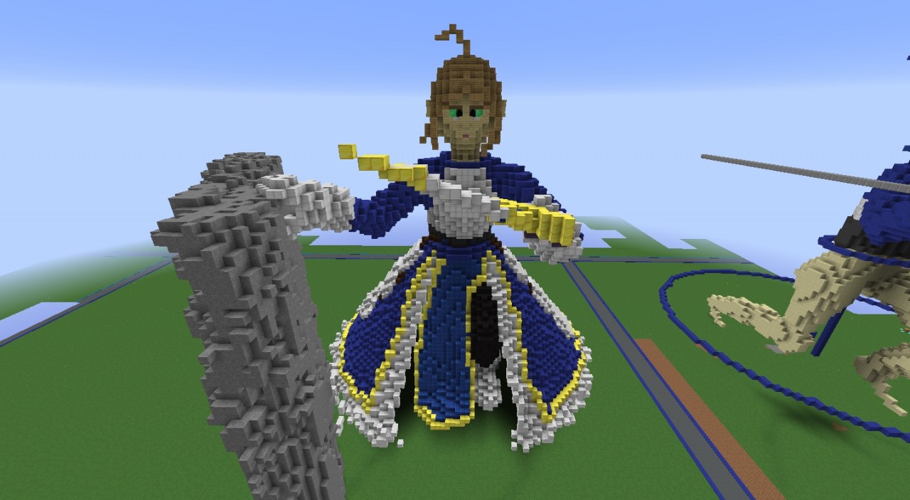 Organic of Saber From Fate Stay Night Minecraft Map