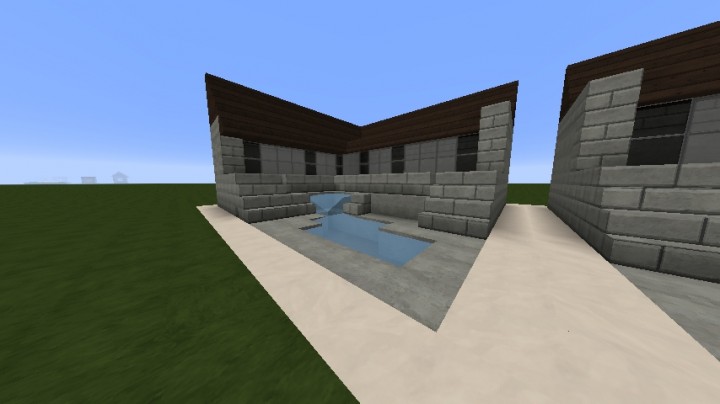 16x16 modern looking and practical house. Minecraft Map