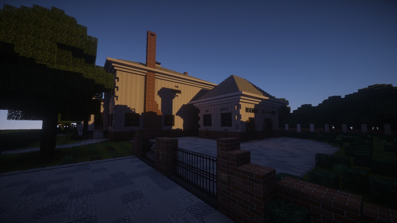 2 Story Federal Adams Colonial Home | CC Minecraft Map