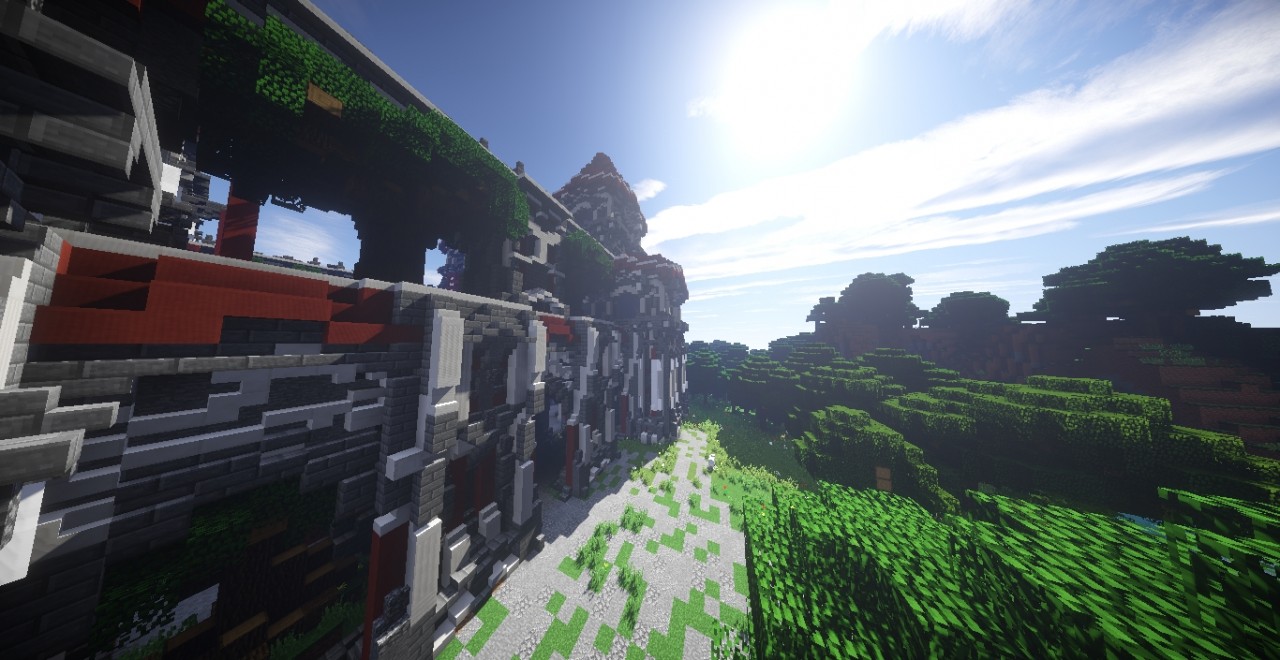 Overgrown Castle Spawn Minecraft Map