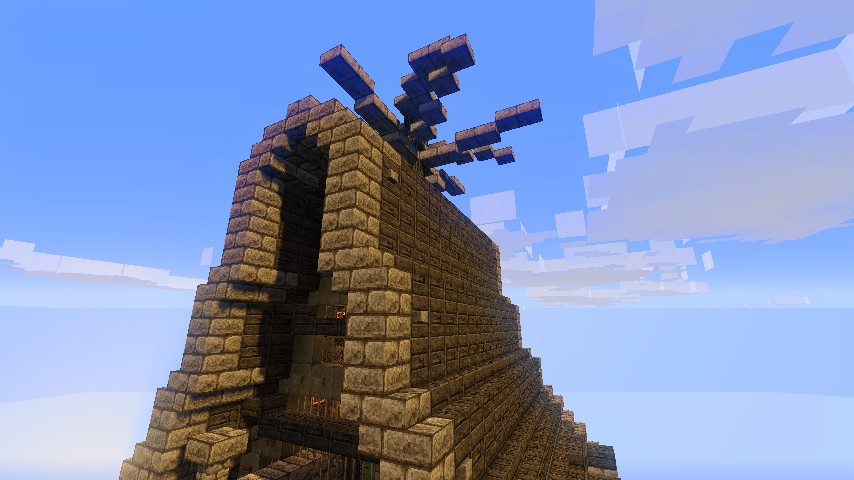 Steampunk Flying House - Small ( Single Plot Build ) Minecraft Map