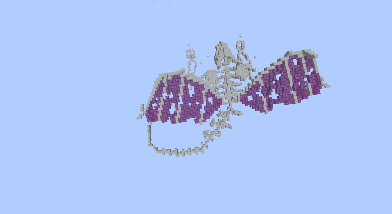 Skeletal Dragon Minecraft Map