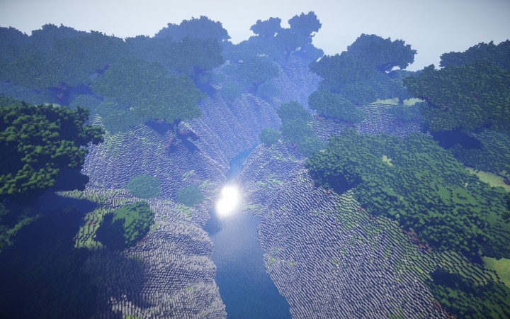 Valley with River Minecraft Map