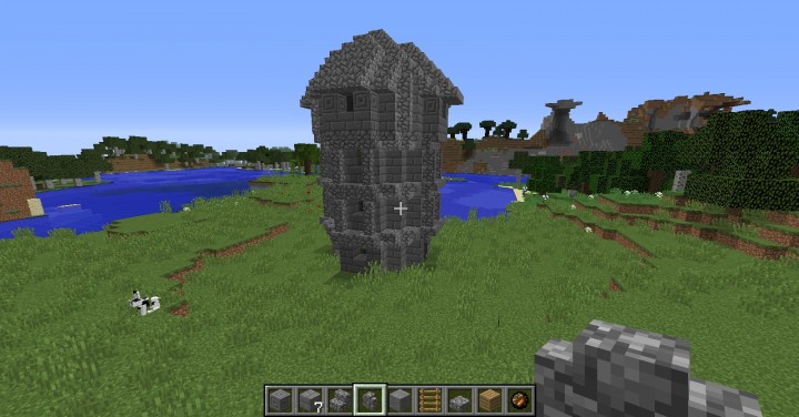 stone watch tower Minecraft Map