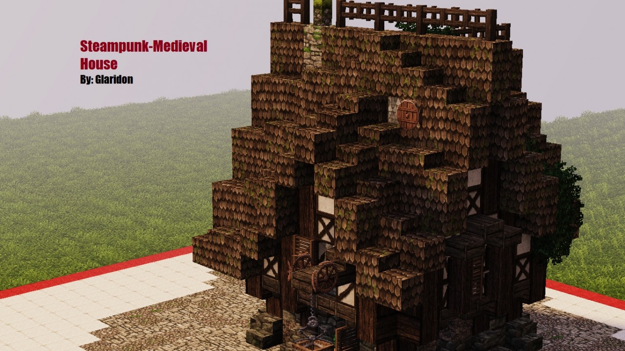 Minecraft Medieval/Steampunk House Minecraft Map