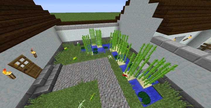 Traditional Chinese Siheyuan House Minecraft Map