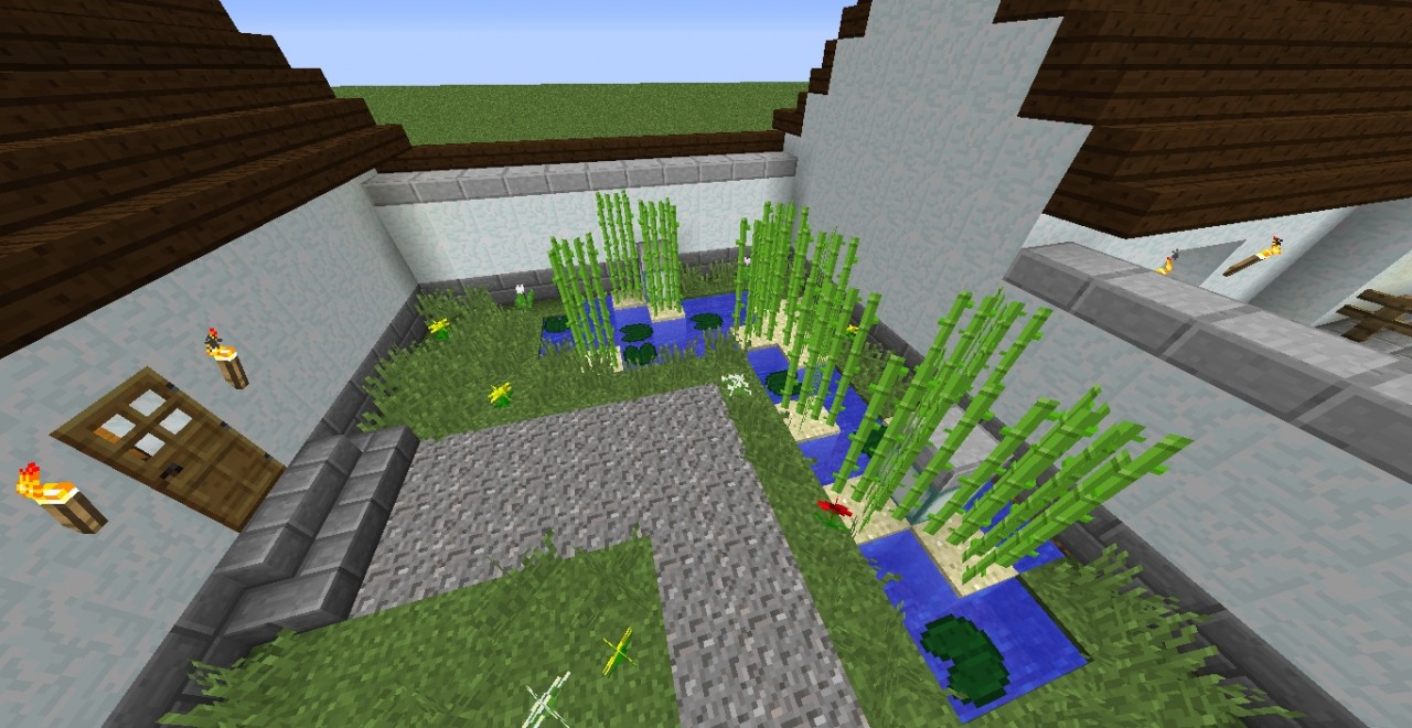 Traditional Chinese Siheyuan House Minecraft Map