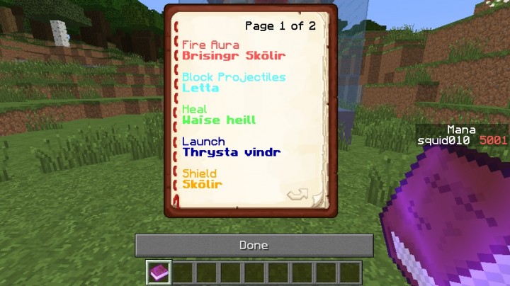 Magical Spells One Command Creation Minecraft Map