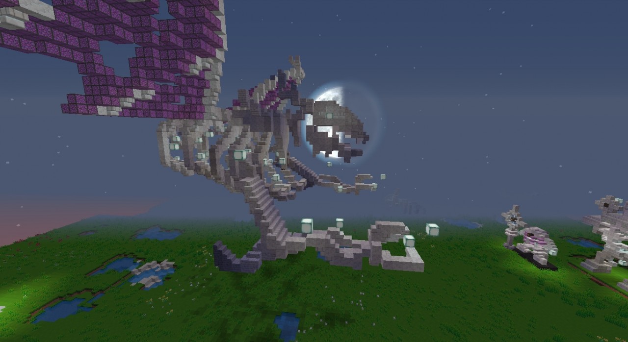 Skeletal Dragon Minecraft Map