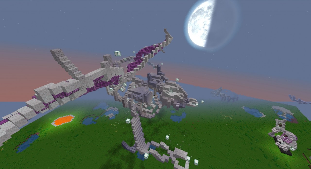 Skeletal Dragon Minecraft Map