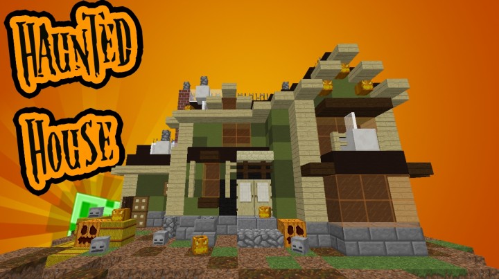 Spooky Town: "Haunted House" Minecraft Map