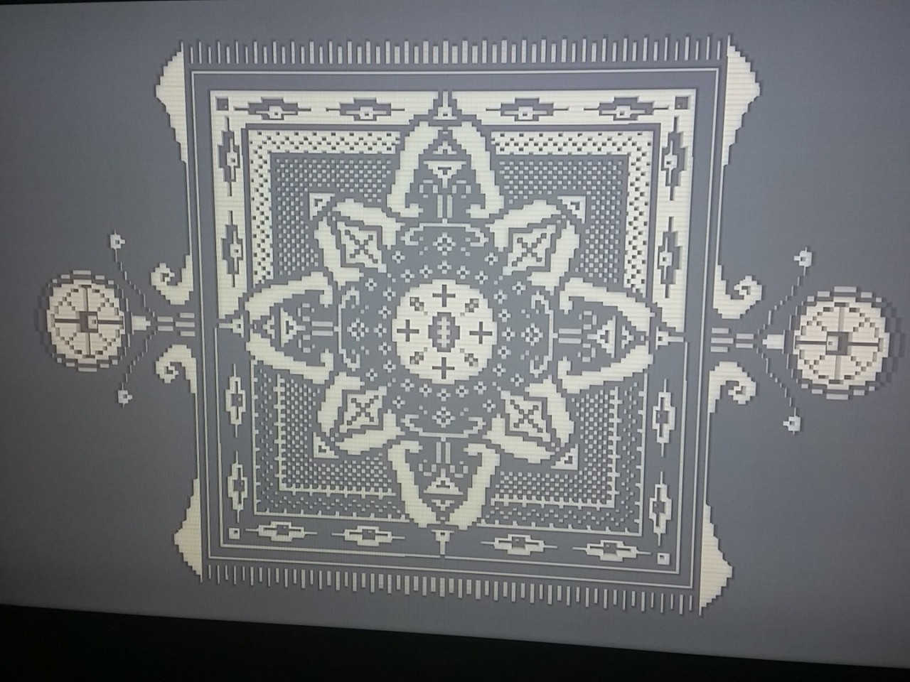 Black and white Minecraft Map