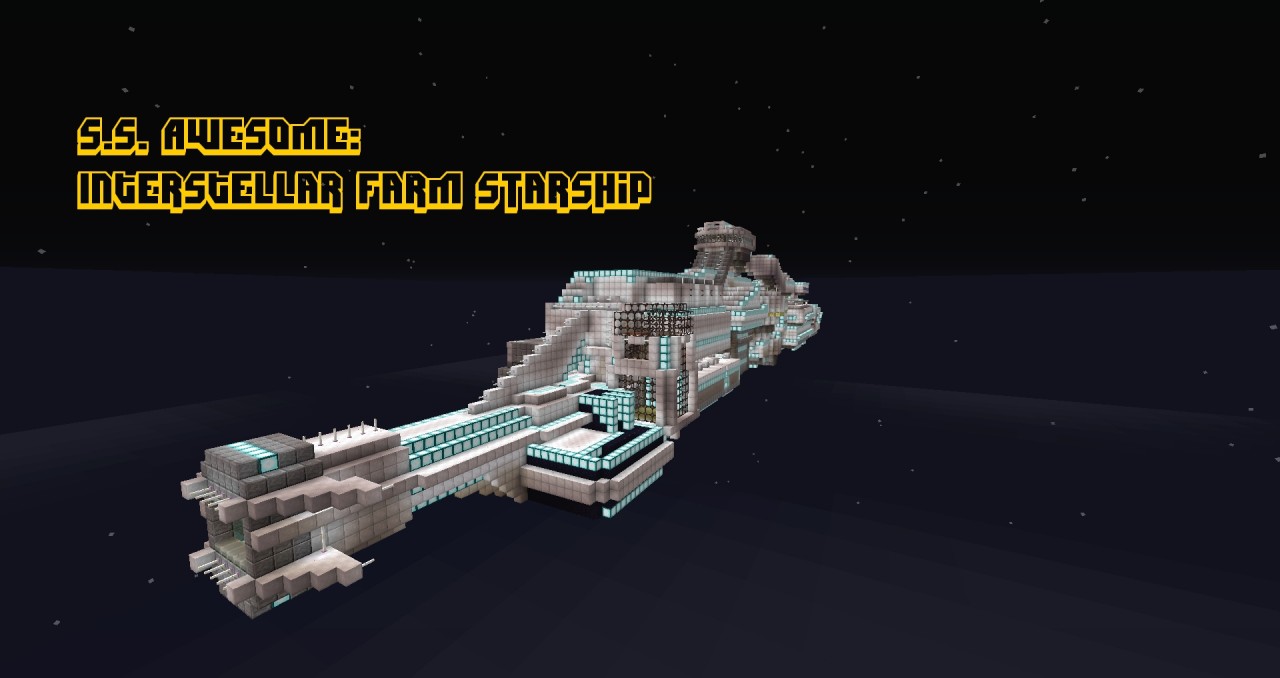 Interstellar Farm Starship Minecraft Map