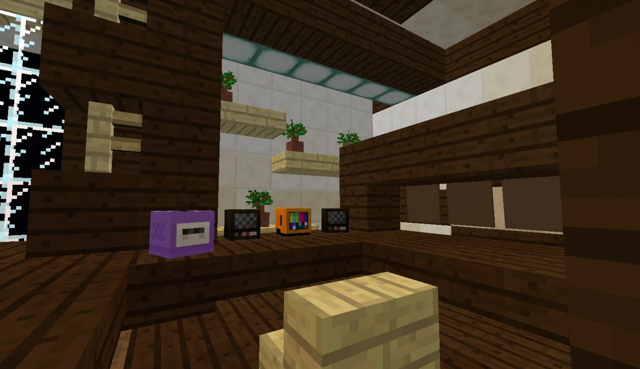Modern wood loft Minecraft Map