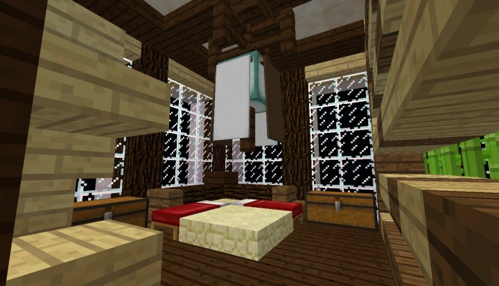 Modern wood loft Minecraft Map