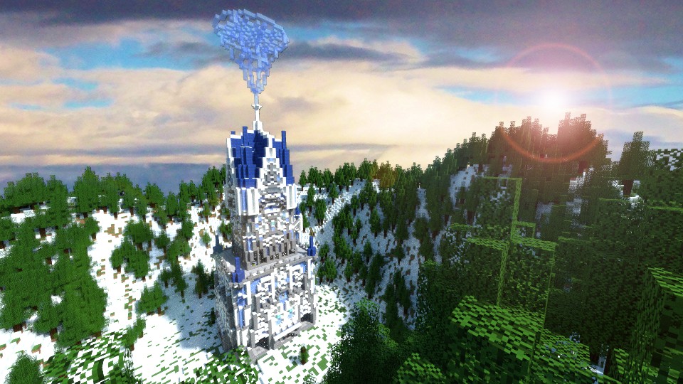 The Lonely Ice Tower Minecraft Map