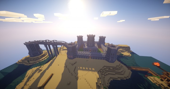 Dwarf Castle + Village Minecraft Map