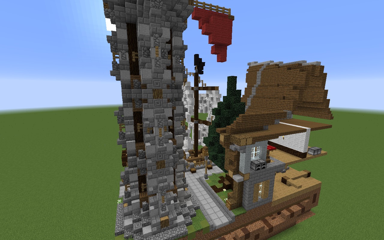 Medieval Coast Attacked (35x35) Minecraft Map