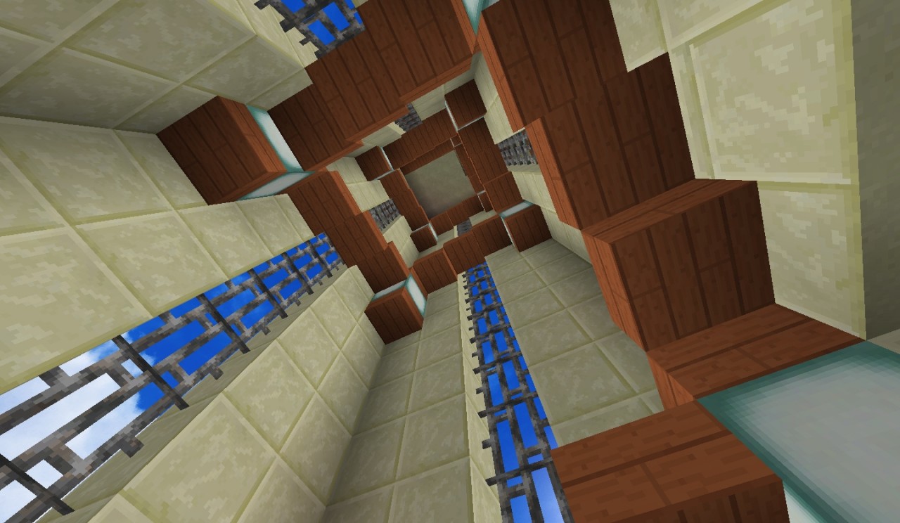 Acacia and Sandstone Themed Tower Minecraft Map