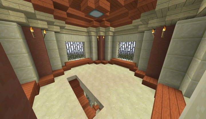 Acacia and Sandstone Themed Tower Minecraft Map