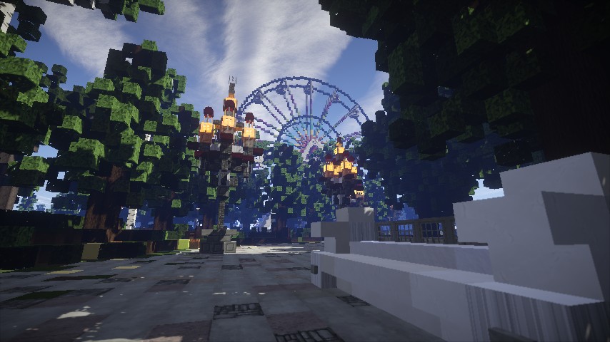 How To Make A Themepark In Minecraft - Update 1 Minecraft Map