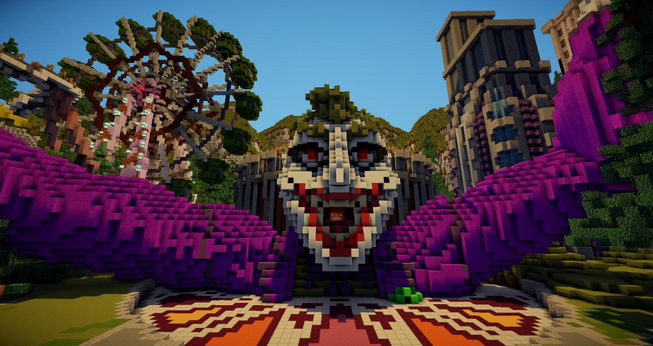 Joker Themed OP Prison Spawn - For ArkhamNetwork Minecraft Map