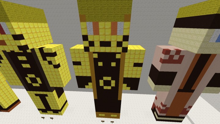Anime Statues(Naruto/Naruto Shippuden and One Piece Minecraft Map