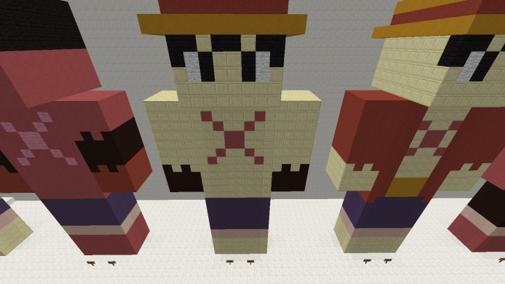 Anime Statues(Naruto/Naruto Shippuden and One Piece Minecraft Map