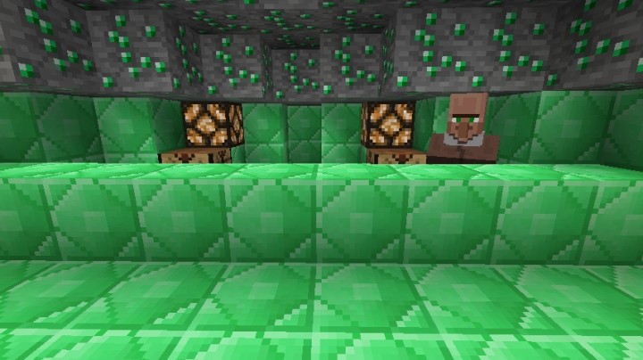 Emerald Lucky Block Race Map Minecraft Map