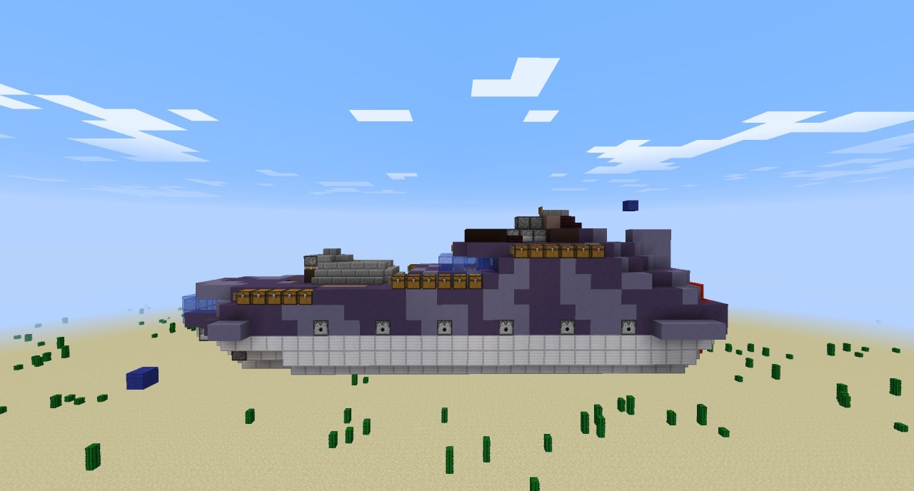 Movecraft Subairship: Custom Torpedo Barracuda Minecraft Map