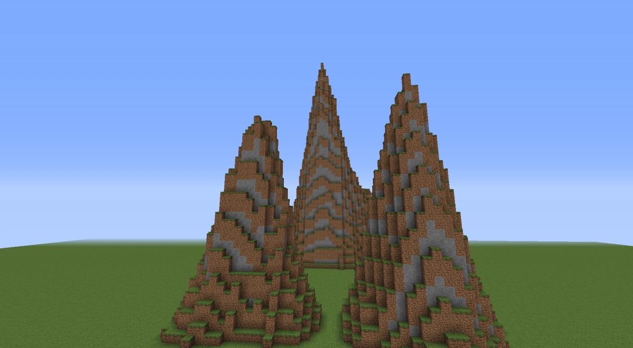 MOUNTAINS IN ONE CLICK - Terrain generation with command blocks ...