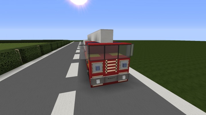 British fire engine aerial platform ladder Minecraft Map