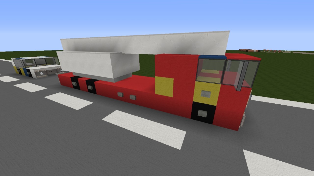 British fire engine aerial platform ladder Minecraft Map