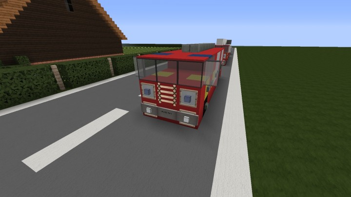 British fire engine pump ladder Minecraft Map