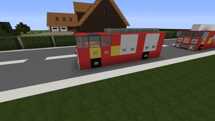 British fire engine pump ladder Minecraft Map