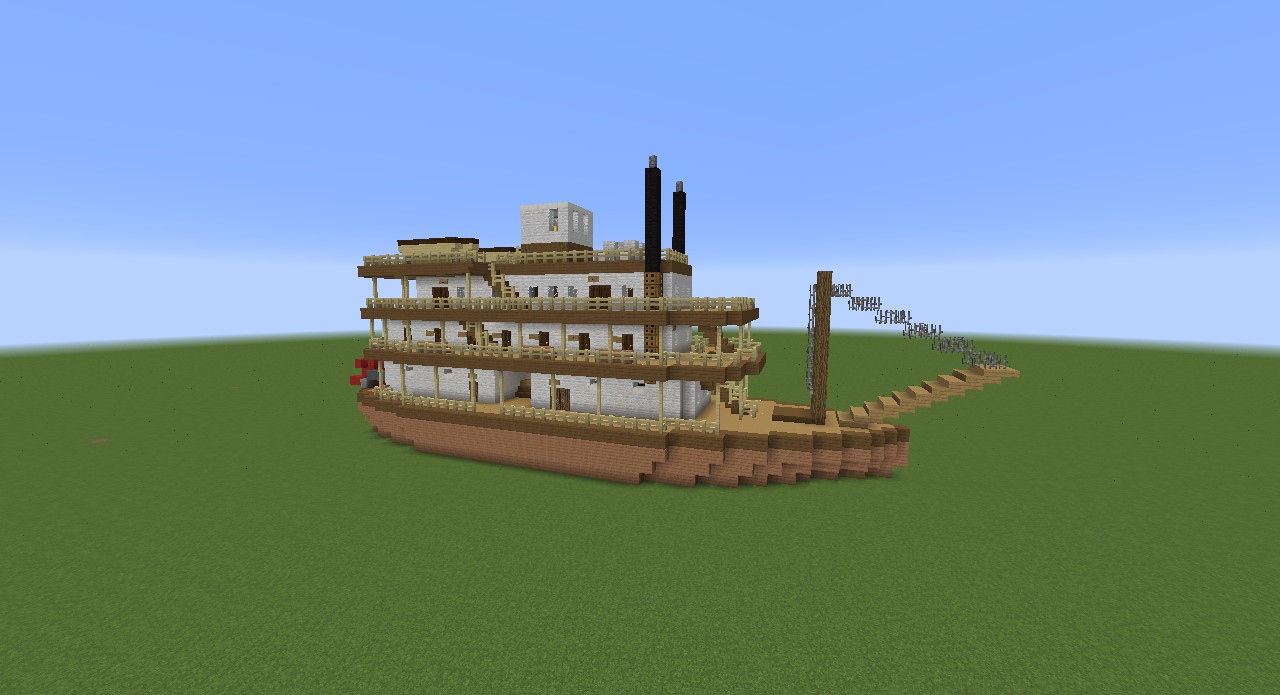 Mississippi Steam Ship Minecraft Map