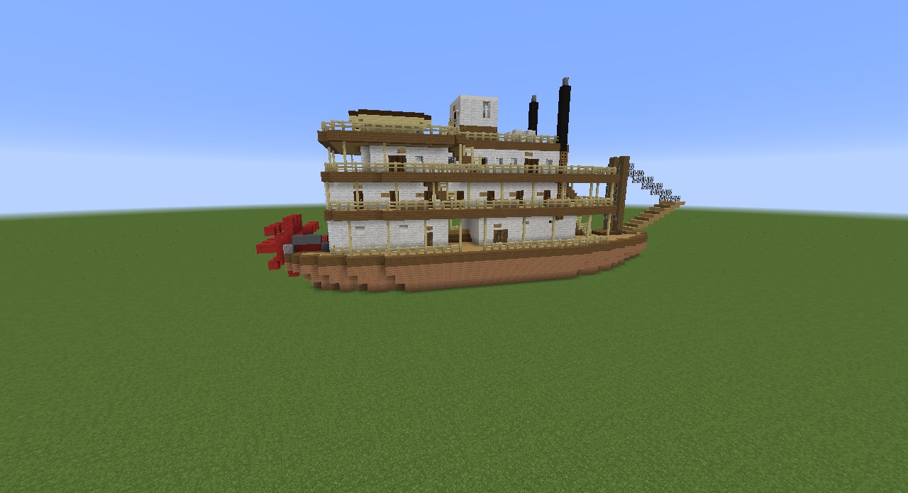 Mississippi Steam Ship Minecraft Map