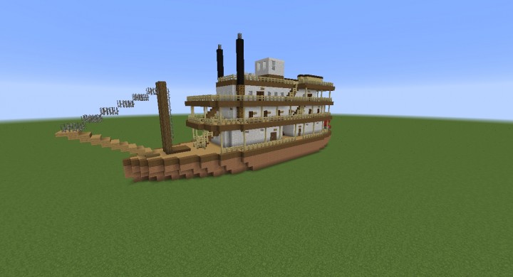 Mississippi Steam Ship Minecraft Map