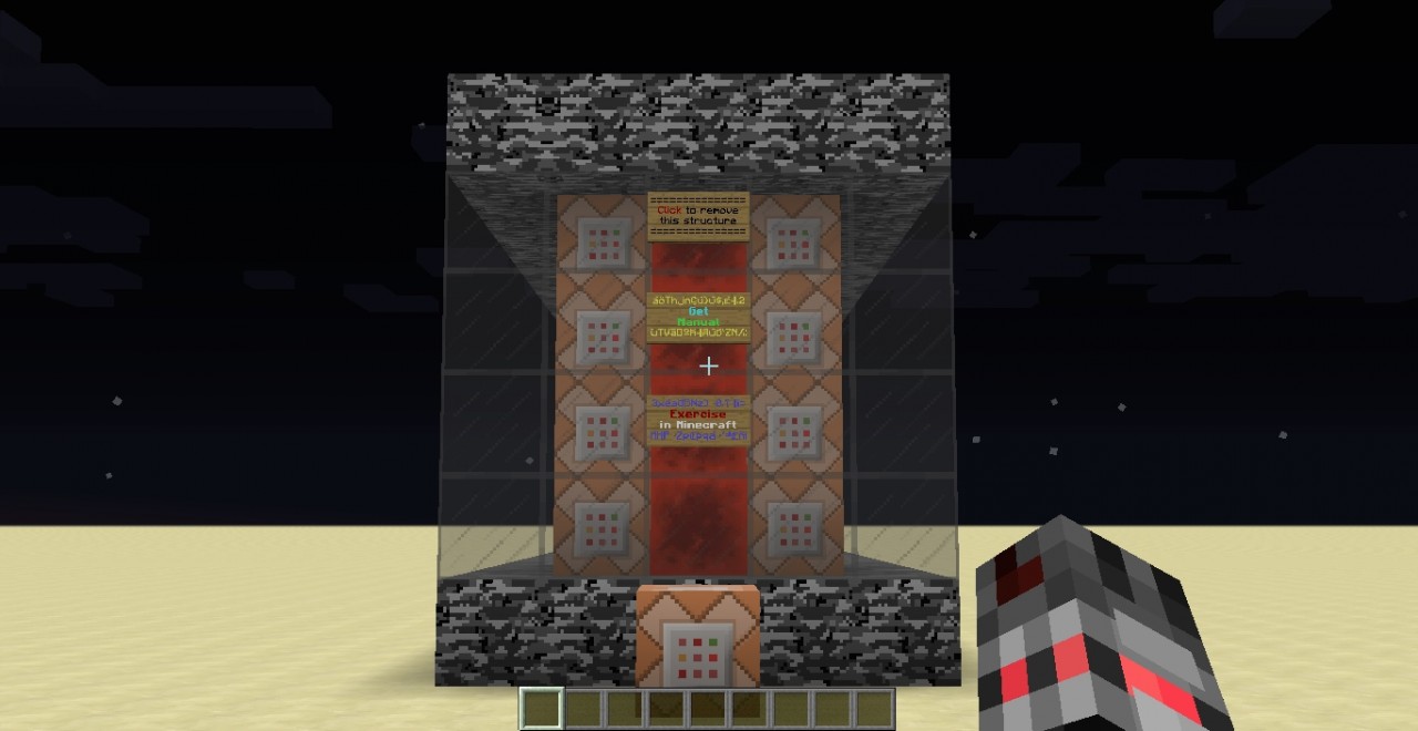 Only One Command: Workout Minecraft Map