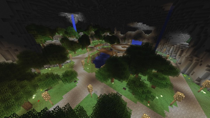 Cave park for server spawn Minecraft Map
