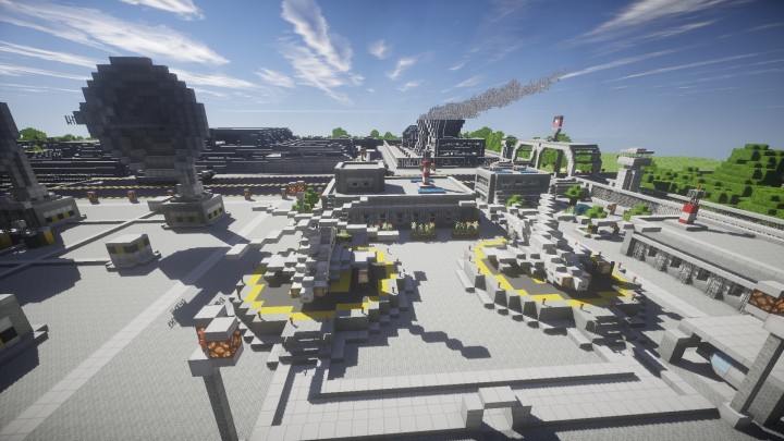 MineCorporation Industries : futuristic military base Minecraft Map